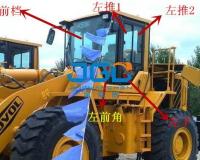 China ETX956 955 Loader Front Stop Rear Stop Left And Right Window Side Angle Windshield for sale