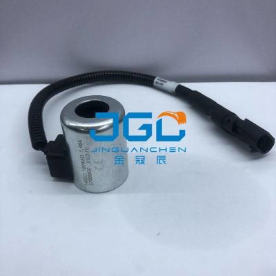 China Pilot Safety Lock Solenoid Valve Coil 12V 24V for XE135 XE150 XE215 XE245 XE305 Excavator for sale