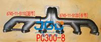 China Komatsu 300-8 Exhaust Manifold 6745-11-5120 6745-11-5110 High Quality Diesel Engine Part for sale