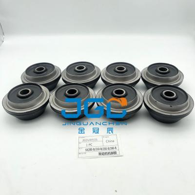 China SK200-8 Engine Mount Rubber YN02P01095P1 J05E Excavator Cushion Pad 210-8 250-8 260-8 for sale