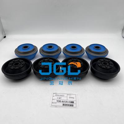 China Engine Mount for Excavator 6D95 Engine Fits YC85-1 135-8 Metal Engine Cushion 1.5kg for sale