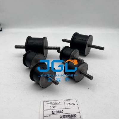 China Mechanical Cushioning Rubber Shock Absorbers with Screw Pads Multiple Sizes for Ishikawa Island 60 for sale