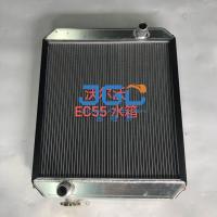 China Excavator EC55 Aluminum Water Tank Radiator 14522957 670x555x60mm for sale