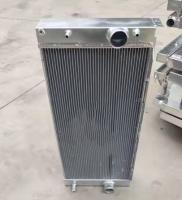 China JCB332 Y6220 Water Radiator Bar Plate for JCB205 Excavators Aluminum Silver for sale