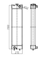 China Hydraulic Excavator Radiator HB215 HB205 HB205-1 HB215-1 205-03-35151 Silver Square for sale