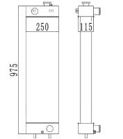 China Aluminum Radiator for PC128 PC138US-2 Excavator 22B-03-12110 250x975mm for sale