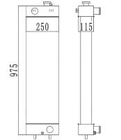 China OEM 22B-03-12110 Quality PC128 PC138US-2 Excavator Radiator for sale