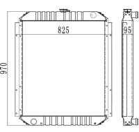 China Excavator Radiator PC200-6 PC210-6 PC200LC-6 PC210LC-6 20Y-03-21510 Silver 1 Year Warranty for sale