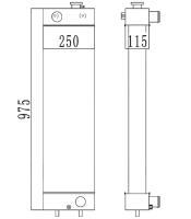 China PC128-8 PC128-6 PC128US-2 PC138US-2 Excavator Radiator 22B-03-13110 1 Year Warranty for sale