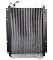 China Aluminum Excavator Radiator DH55-5 500x765x85mm Silver Square Durable Cooling for sale