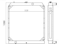 China DH500-7D Excavator Radiator 202-00077E 13F51000 Aluminum High Pressure Resistant for sale