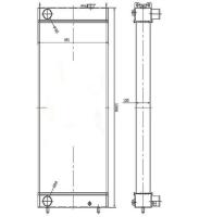China Excavator Water Tank Radiator SH350-5 480x1190x85mm Factory Quality for sale