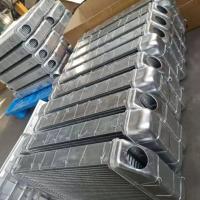 China Excavator Radiator SY465-8 590x1320x185mm Silver Square High Efficiency Cooling for sale