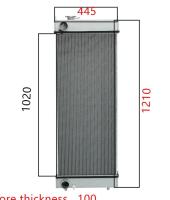 China 4429250 Excavator Radiator for Hitachi ZAX300-3 ZAX330-3H ZAX330-3F ZAX330-5G 1 Year Warranty for sale