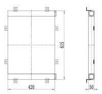 China Excavator Engine Oil Cooler 201-03-72123 for PC60-7 PC70-7 PC56-7 BR100 4D95 for sale