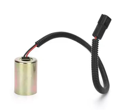 China Excavator Solenoid Valve Coil 12V 52.6mm Diameter 14mm Inner Hole for DH60-5 DH60-7 for sale