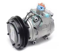 China PC200-6 Excavator AC Compressor 20Y-979-D380 10PA15C R134A 24V High Cooling Efficiency for sale