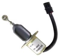 China 24V Shut Off Solenoid 3931196 SA-3665-24 ZSF-3C for 6CT 8.3 Excavator Engine Fuel Stop for sale