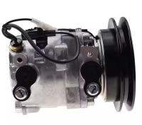 China Air Conditioning Compressor 447180-6430 For Excavator SV06E Engine 12V 108mm for sale