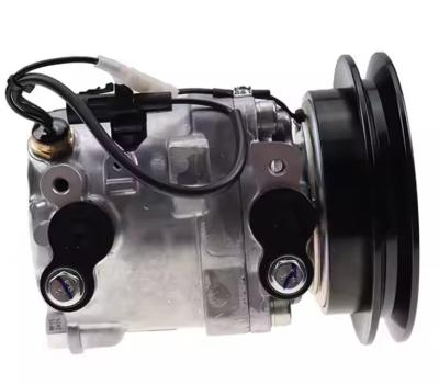 China Air Conditioning Compressor 447180-6430 For Excavator SV06E Engine 12V 108mm for sale
