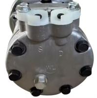 China Air Conditioning Compressor YX91V00002F2 for Excavator SK135SR SK200SR SD7H13 Engine 24V for sale