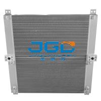 China Aluminium Hydraulic Oil Cooler 1045×1020mm for Caterpillar 330L Excavator Engine Cooling System for sale