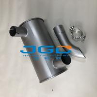 China Komatsu PC120/130-5/6/7/8 Excavator Generator Exhaust Silencer Muffler - Complete Kit with Stainless Steel Components for sale