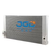 China SH350-3 Excavator Aluminum Plate Radiator Air Cooler 950×935mm 50kW Thermal Capacity 2MPa Pressure for sale
