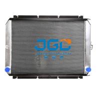 China Kato Excavator UH07-7 Diesel Oil Cooler Radiator Water Cooled Aluminum 1387035 for sale