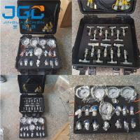 China JGC Excavator Hydraulic Pressure Gauge Set Diagnostic Tool with 1.6m Hose and 630bar Working Pressure for sale