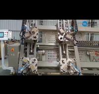 China Automatic Four Head CNC Corner Crimping Machine for Aluminum Windows Doors 380V 7.5kW for sale