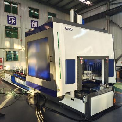 China 5-Axis CNC Aluminum Curtain Wall Drilling Machine 7000mm X-Axis 24000rpm Spindle 12KW Power for sale