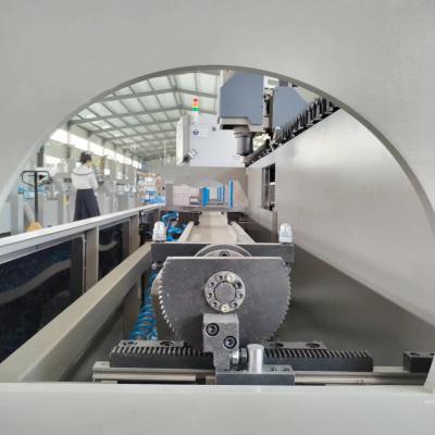 China 3200mm 3 Axis CNC Aluminum Profile Machining Center for Milling Drilling Tapping 9kW 24000rpm for sale