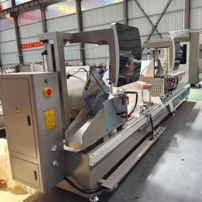China Digital Display Double Head Cutting Saw with 550mm Blade for Aluminum Profiles - 4.4kW Motor, 360-4200mm Cutting Length for sale