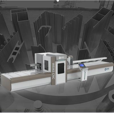 China Aluminum CNC Cutting Centre 6500mm 14.6kW for Door Window Profile Sawing for sale