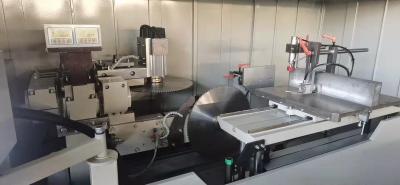 China 200mm Aluminum Profile Notching Saw with 3KW Dual Motor and ±45° Cutting Angle for Curtain Wall Applications for sale