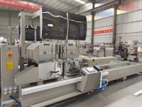 China CNC Twin Head Cutting Off Machine 600mm Saw Blade 4200mm Cutting Length for Aluminium Window Door for sale