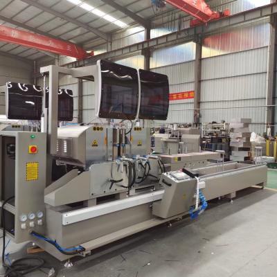 China CNC Double Mitre Cutting Off Machine 600mm Saw Blade 4200mm for Aluminum UPVC Window Door Curtain Wall for sale