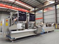 China 600mm Saw Blade CNC Double Head Mitre Cutting Off Machine for Aluminium PVC Window Door 380V 50Hz for sale