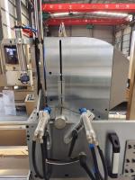 China Semi Automatic 500mm 600mm Aluminum Profile Double Head Cutting Saw with Digital Display 4.4kw for sale