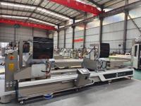 China CNC Double Head Cutting Saw for Aluminum UPVC Profiles 500mm Blade 4200mm Length for sale