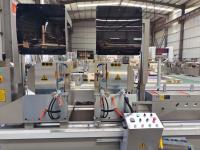 China Aluminum Digital Display Double Head Cutting Off Saw for Window Door 500mm Saw Blade for sale