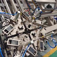 China CNC 4 Head Aluminium Profile Corner Crimping Machine For Professional Oversized Doors And Windows for sale