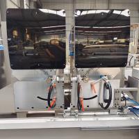 China 500mm CNC Double Miter Saw for Aluminum Window Door Cutting 4.4kW 380V for sale