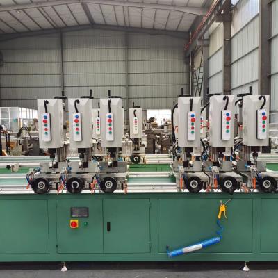 China Multi-Head Drilling Machine for Aluminium Profiles 6x1.5kW 5000mm Processing Length for sale