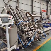 China Automatic Four-Head CNC Corner Crimping Machine 450x450mm to 1800x3000mm Frame Size 7.5kW Power for sale
