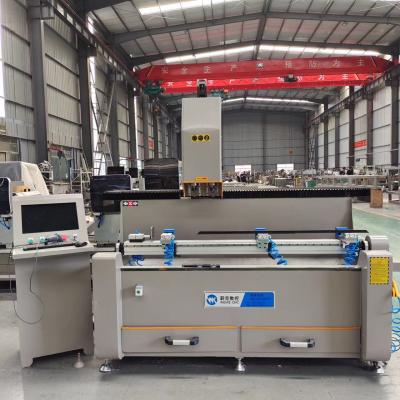 China 1.5m/3.2m Double Head Aluminum Profile CNC Drilling Milling Machine with 14.5KW Power and 3+1 Axis Control for sale