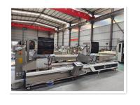 China CNC Double Head Miter Saw 4200mm Max Cutting Length for Aluminum Profiles with 500-600mm Blade Options for sale