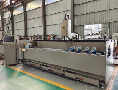 China Double Head Aluminum CNC Copy Router 3200mm X-Axis 14.5KW Power Industrial Drilling Machine for sale