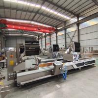 China CNC Double Head Mitre Saw 45 90 Degree Aluminium UPVC Cutting Machine 550mm Blade for sale